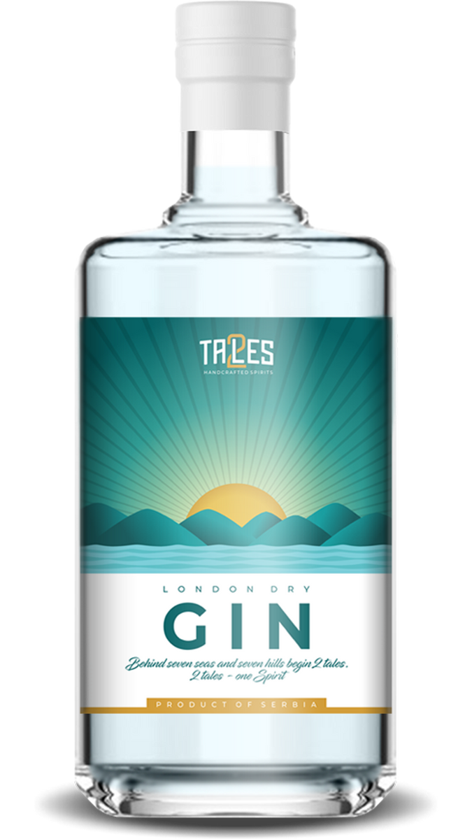 London Dry Gin 0,7l 2 Tales – Tvoja Vinoteka
